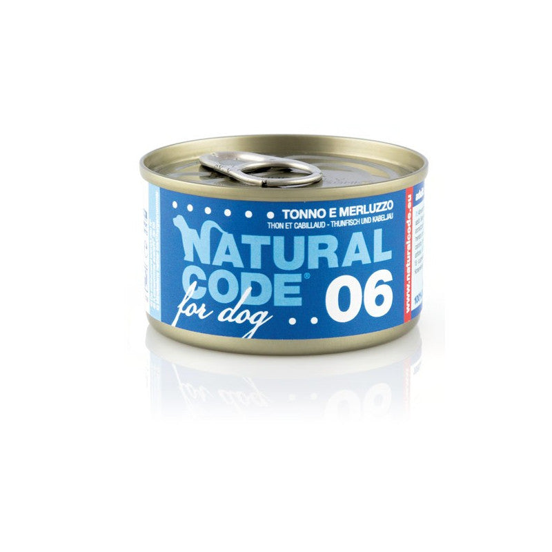 Natural Code Tuna & Codfish Cooking Water Wet Dog Food - 90G – PetHQ