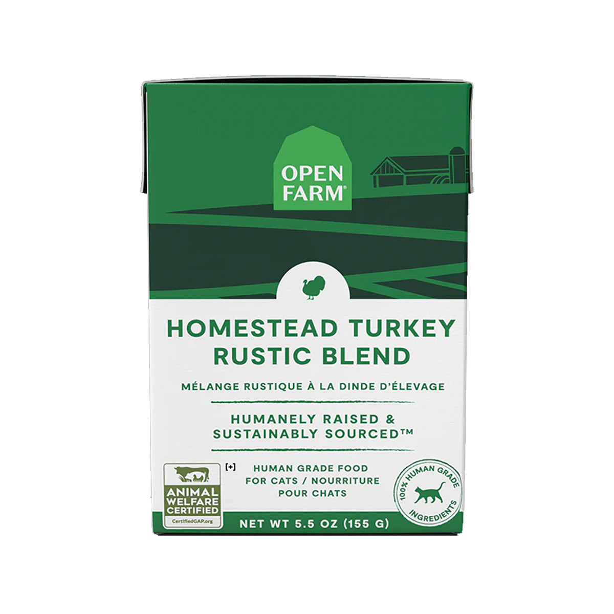 Open Farm Turkey Rustic Blend Wet Cat Food 155G – PetHQ