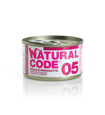 Natural Code Chicken & Ham Cooking Water Wet Cat Food - 85G – PetHQ