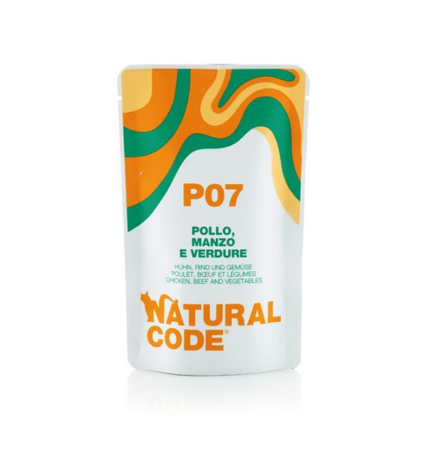 Natural Code Chicken Beef & Vegetables Soft Jelly Wet Cat Food - 70G ...