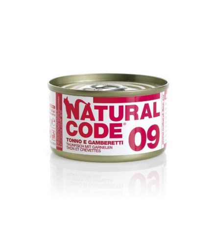 Natural Code Tuna & Shrimps Cooking Water Wet Cat Food - 85G – PetHQ