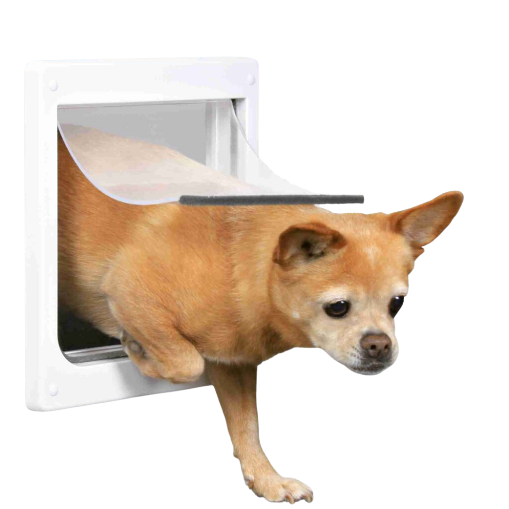 Trixie 2 Way Flap Model 3877 for Dogs - WHITE/XS–S – PetHQ